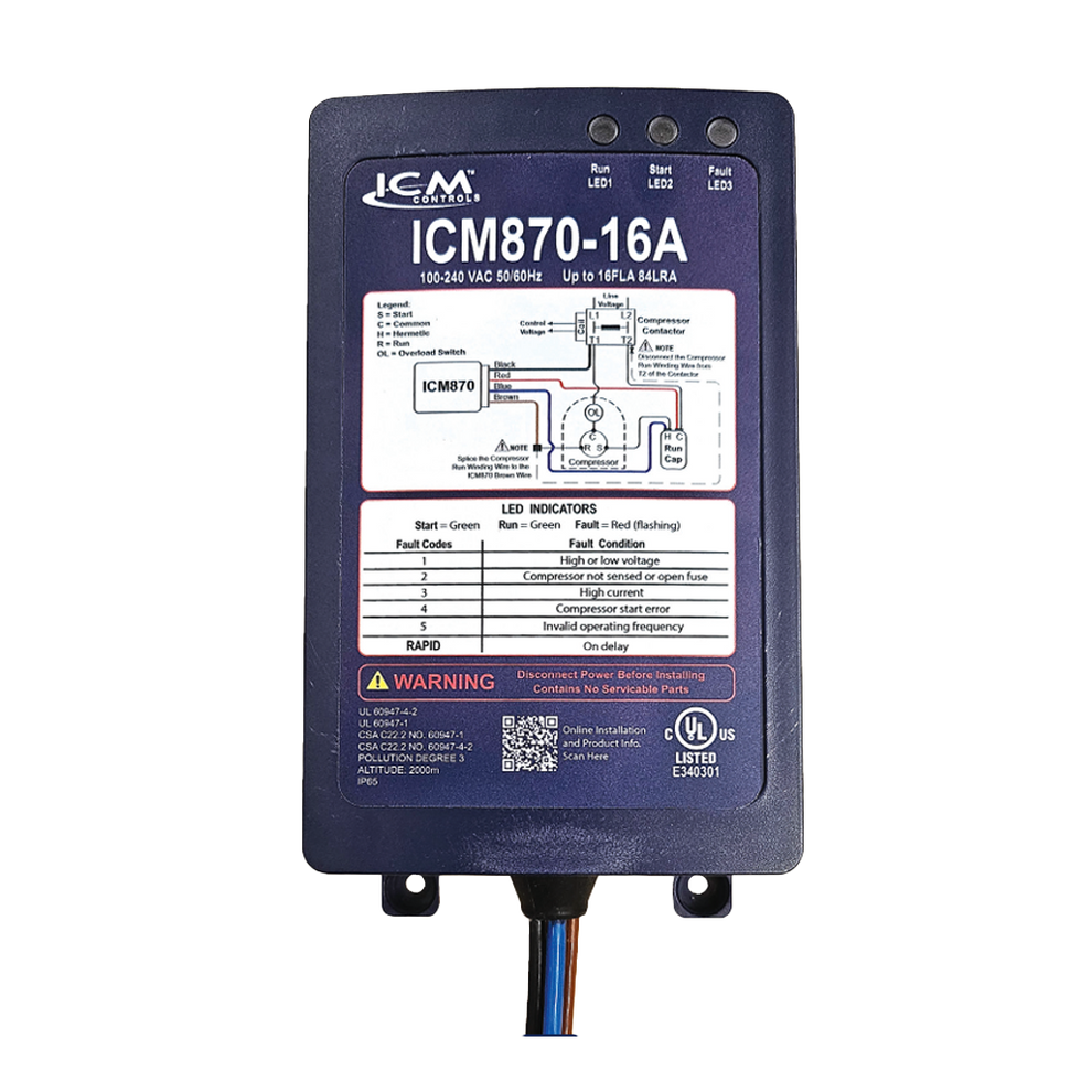 ICM Controls ICM870 Series 16A Soft Start W/ Over-Current Protection ...