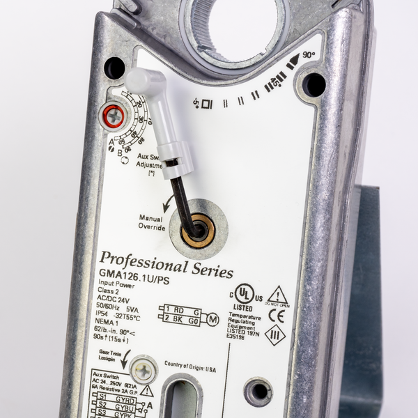 Siemens 24 Volt, Spring Return Actuator, 2-Position, 62 lb-in, Dual En ...